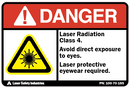 Class 4 Laser Safety Signs and Labels