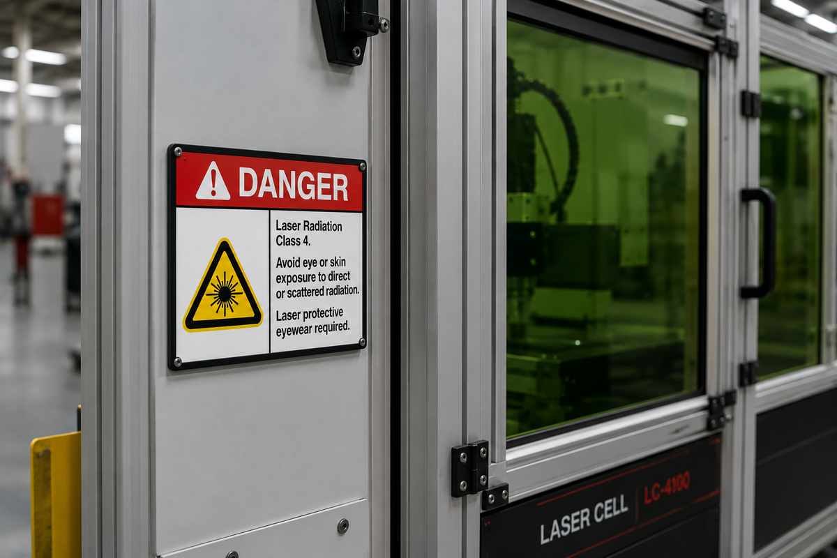 Class 3B Laser Safety Signs and Labels